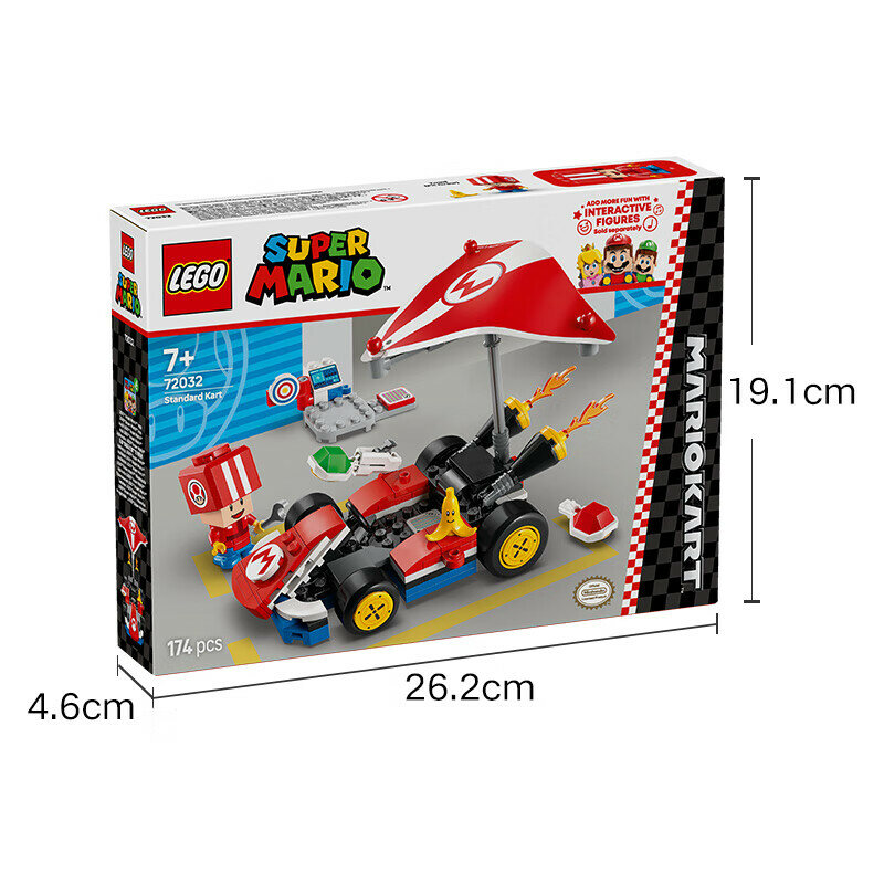 LEGO Super Mario 72032 Standard Kart Building Kit - Boys Girls Kids Toy Birthday Gift