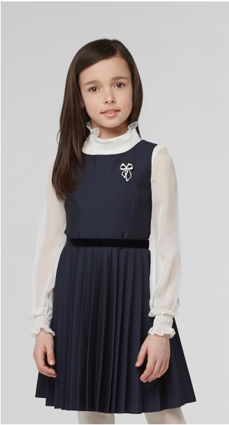 Школьное платье костюмная ткань