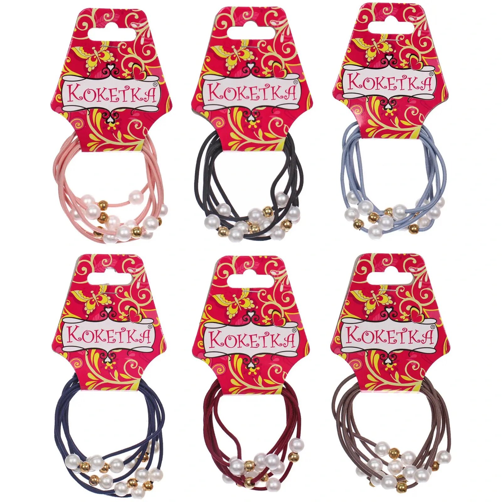 Резинка для волос «Грация», 1шт, разноцветн, d-5,5см, стильный аксессуар