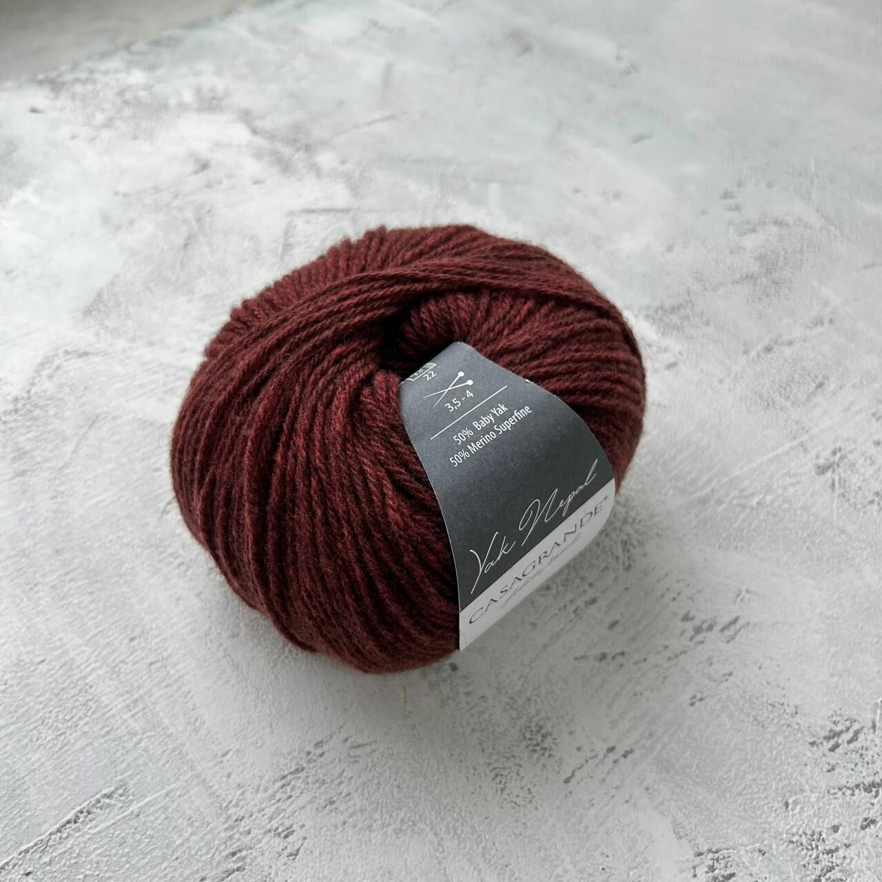 Пряжа для вязания Casagrande Yak Nepal (26.011) 1 моток