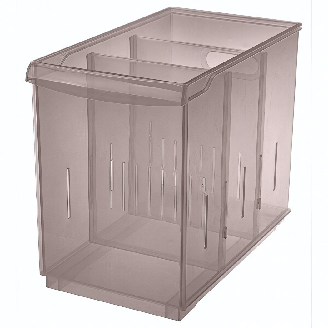 Контейнер универсальный «optima» с перегородками 10,6л, коричневый для хранения