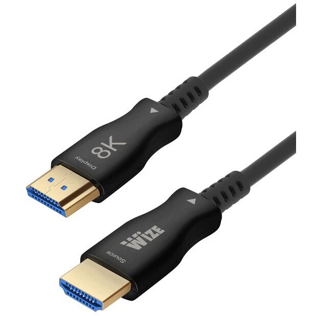 Кабель HDMI - HDMI, 40м, Wize (AOC-8K-HM-HM-40M)