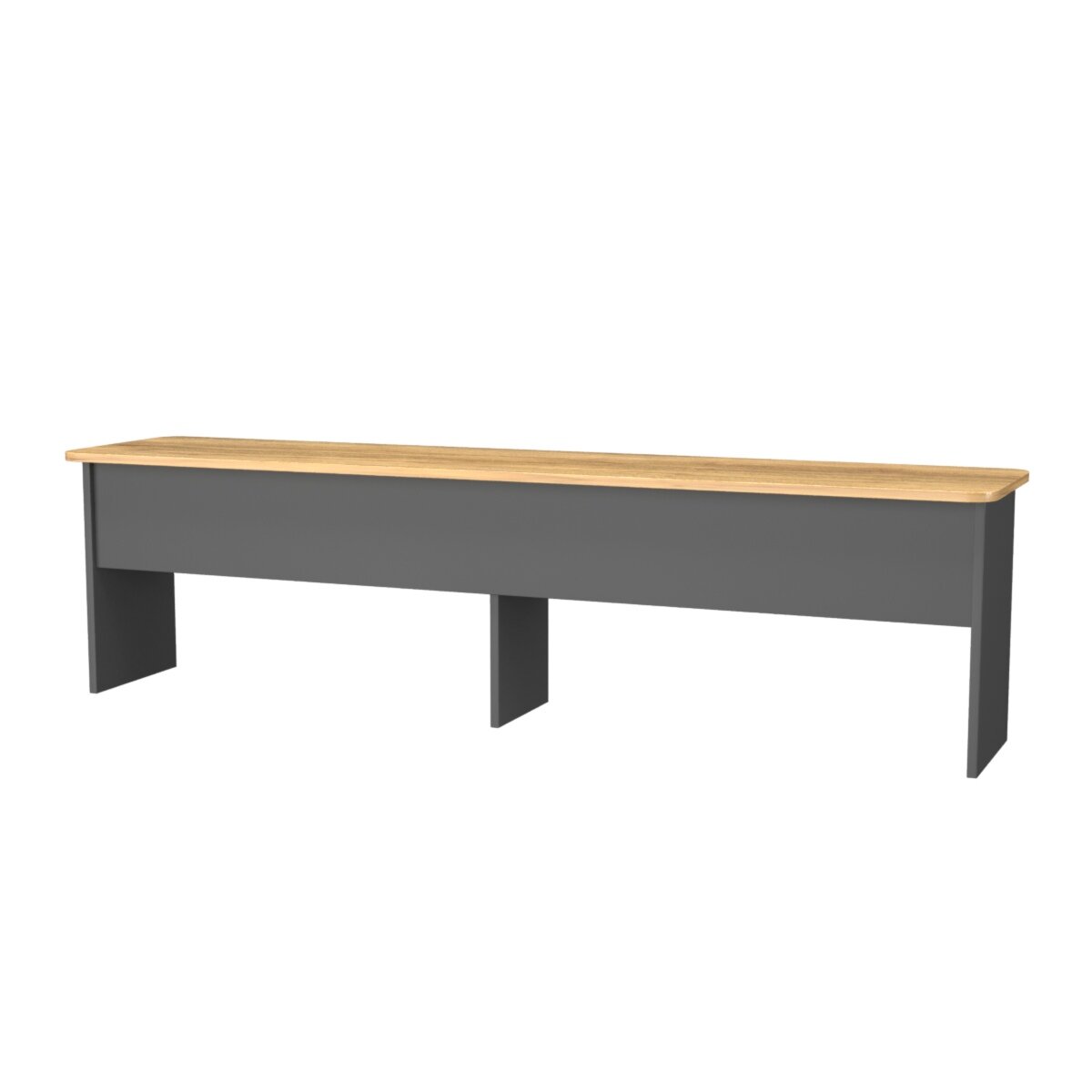 Скамейка для раздевалок №1-4, Темно-серый и Дуб Золотистый. Производитель товара - компания ТОБ.