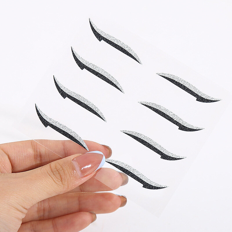 Наклейки для век "Бриллианты", трансграничные, самоклеящиеся, серебристые