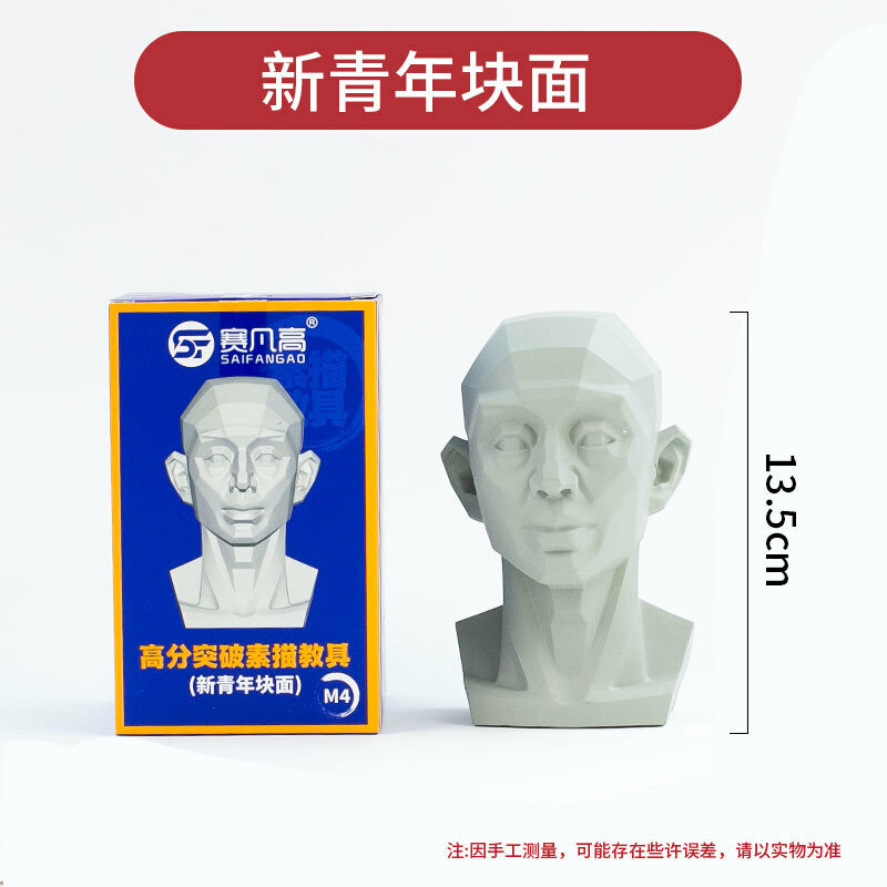 Модель головы Милонга, голова Тэо, гипсовая модель головы, учебное пособие, реалистичная голова, мини-версия, гипсовая модель для эскизов