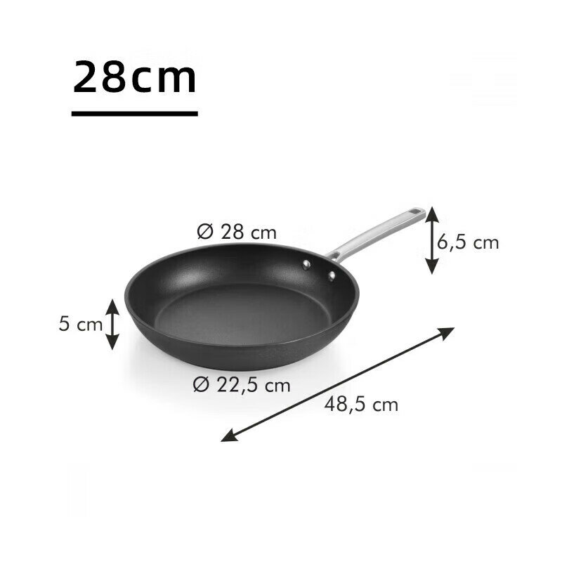 Сковорода tescomaTitanPOWER Titanium Non-Stick Frying Pan 28cm, Compatible with Metal Spatulas