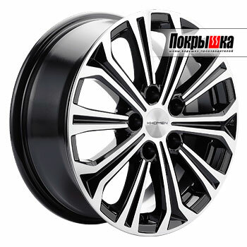 Диски литые Khomen KHW1610 6.5х16/5х114.3 D66.1 ET47.0, Black-FP