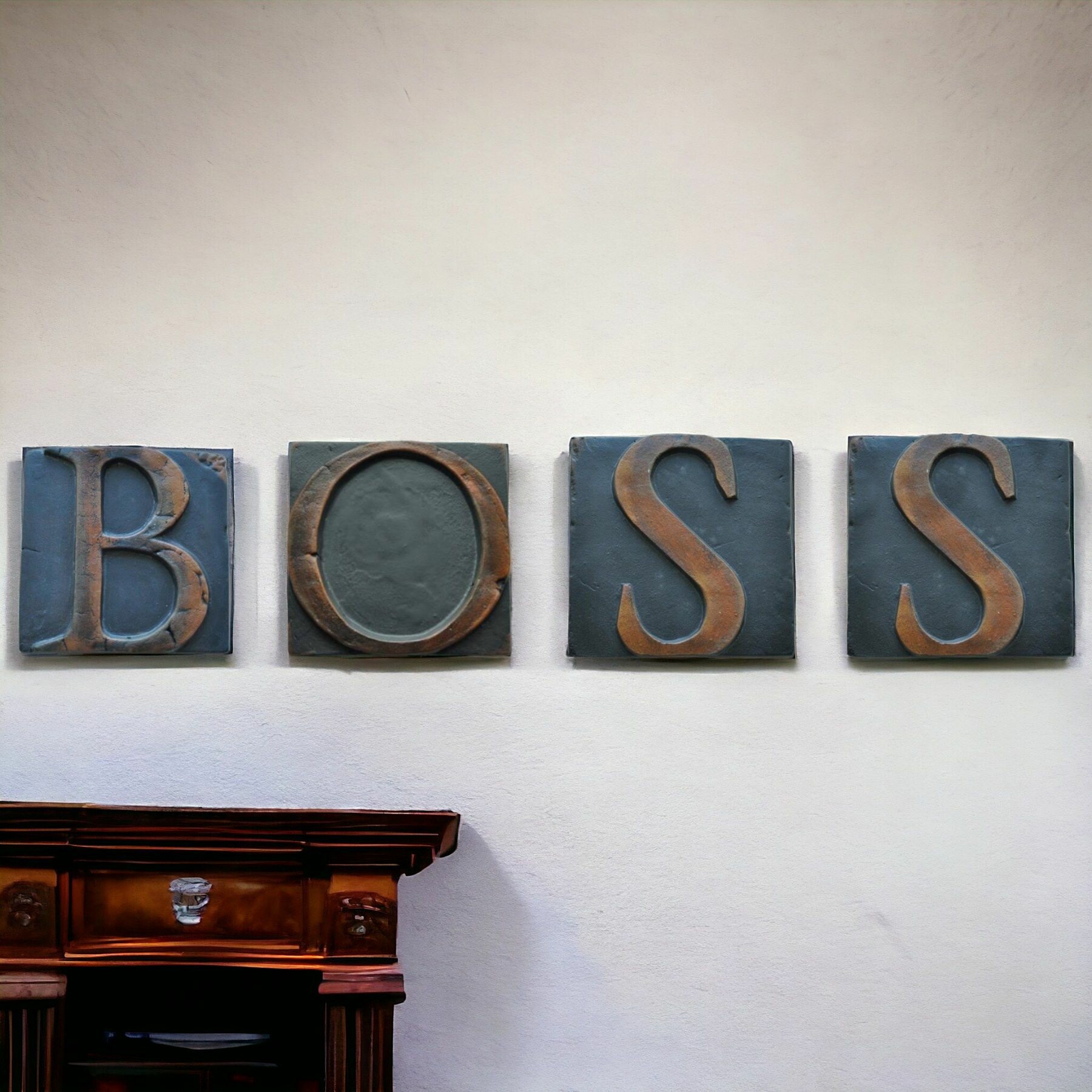 Модульное панно, декор на стену Boss Бос, картина для дома, офиса, кафе