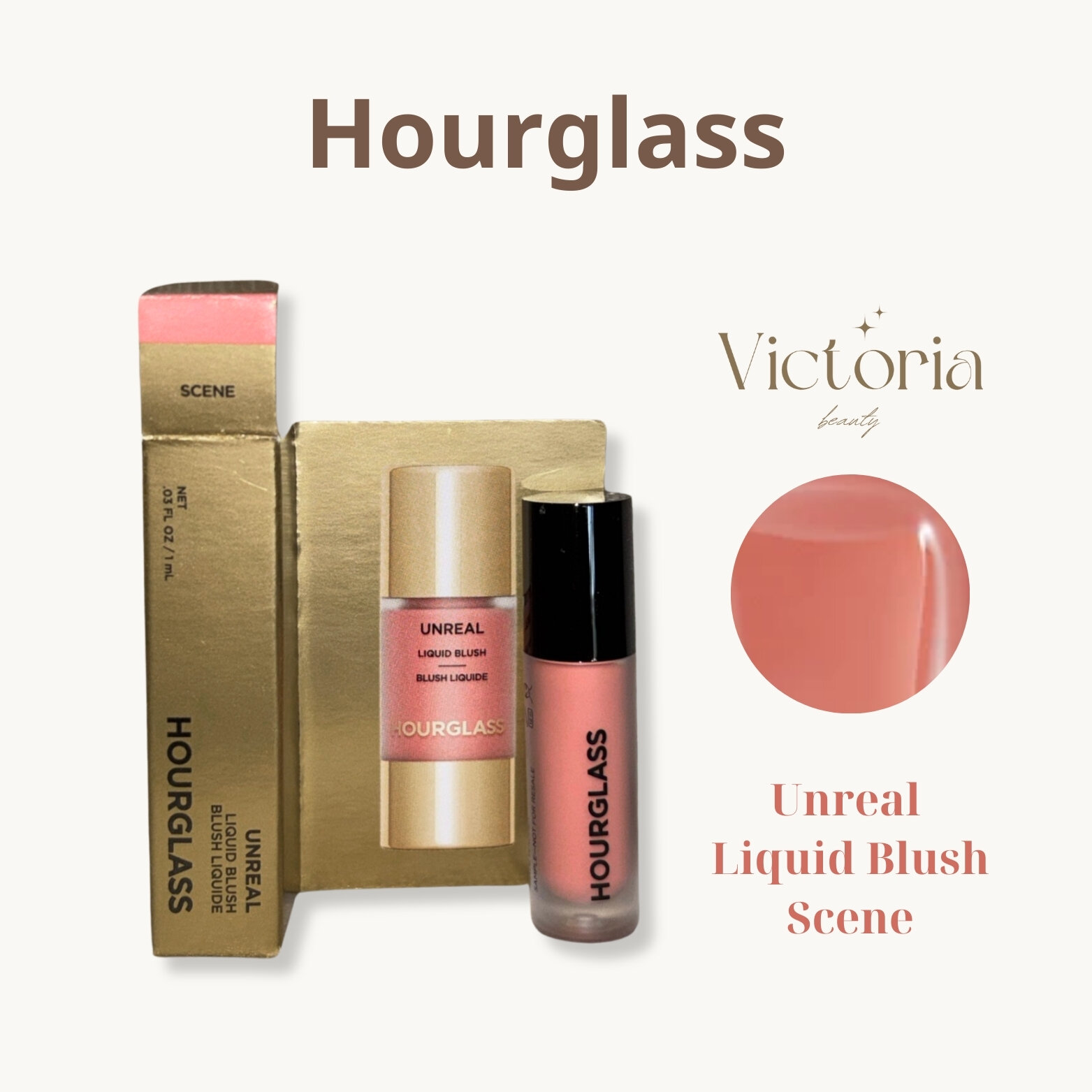 Hourglass Румяна Unreal Liquid Blush Scene 1мл