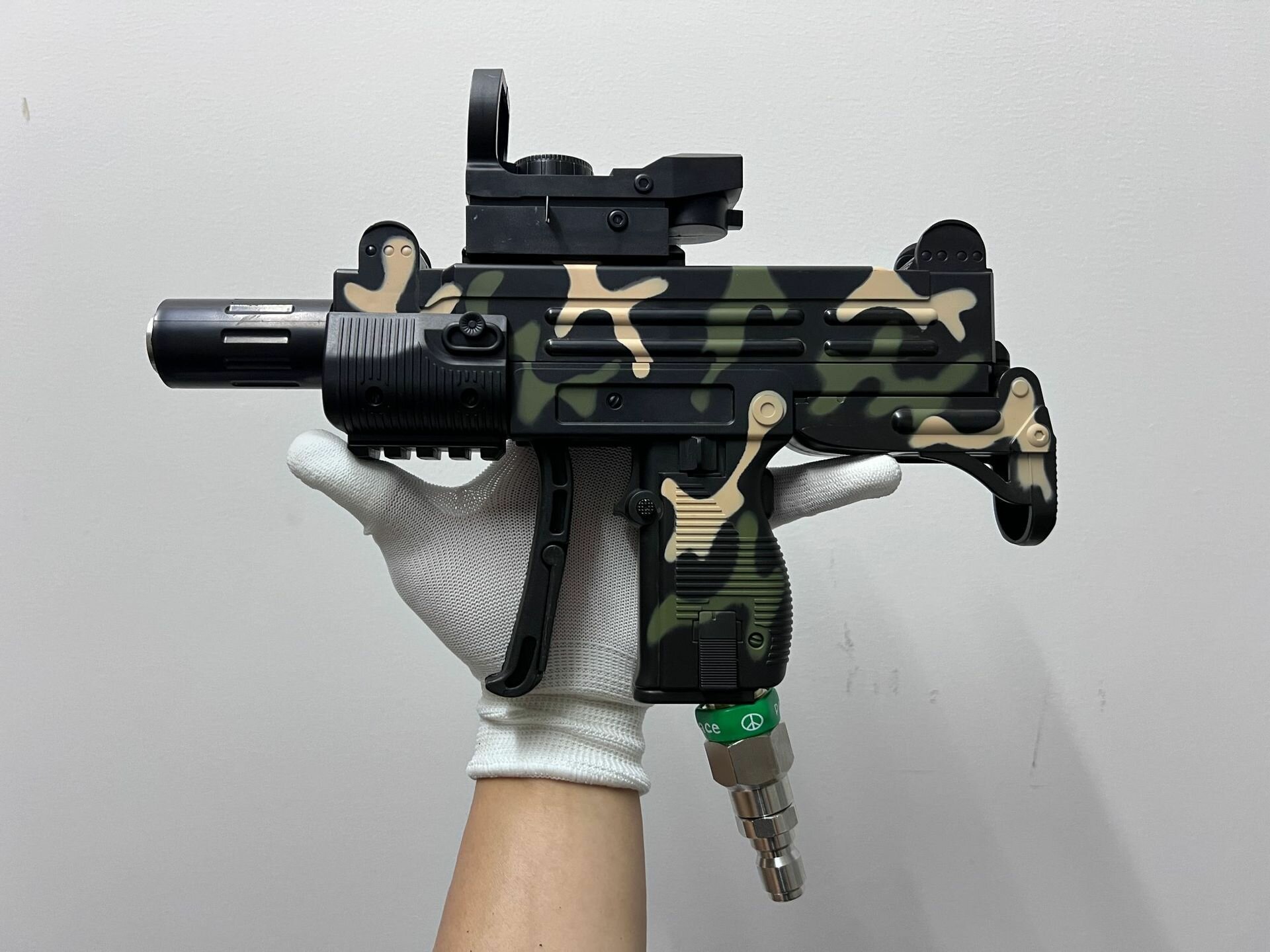 Пневматический пистолет-распылитель высокого давления UZI, хвостовой интерфейс 3/8