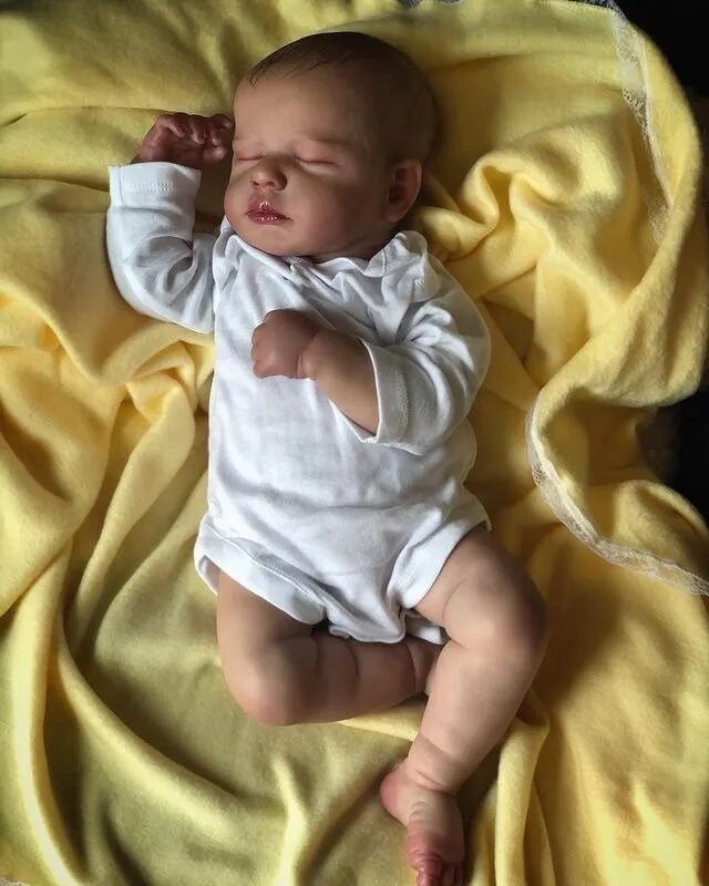 BZDOLL 50cm Кукла-реборн Игрушки, мягкая виниловая кукла Reborn Baby, реалистичная 3D-кожа с видимыми капиллярами