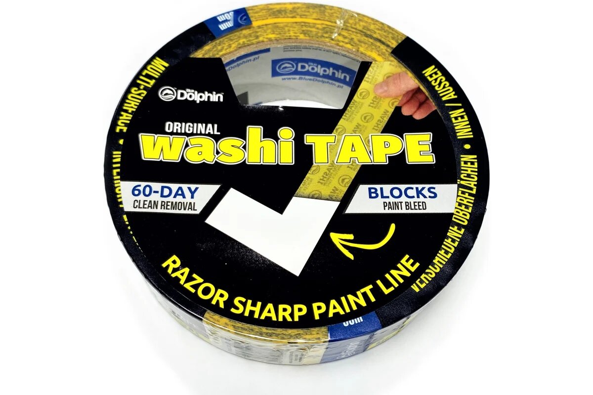 Малярная лента Blue Dolphin Washi 30 мм х 50 м 300-1-02