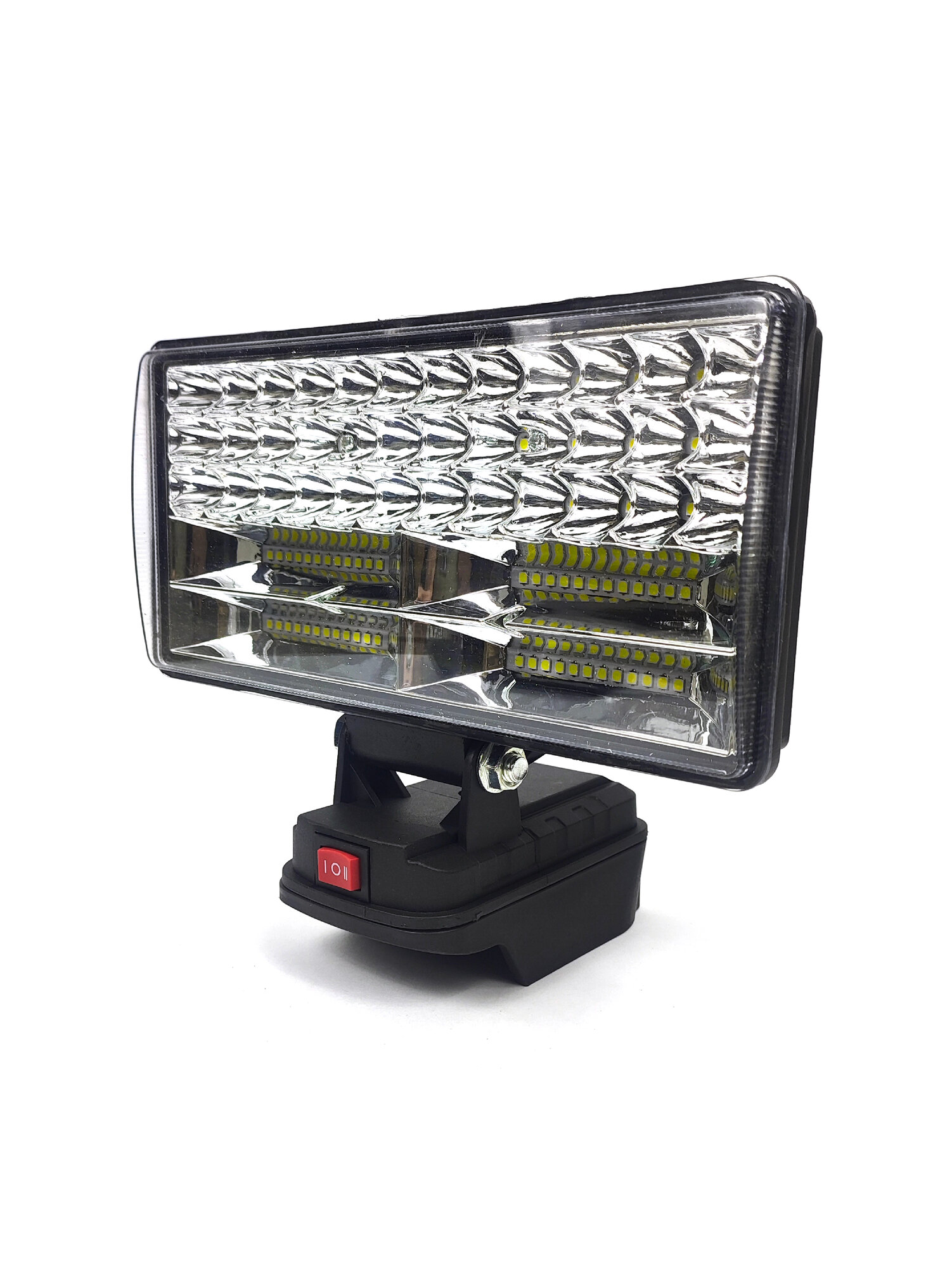 Прожектор аккумуляторный, алюминиевый корпус, 18В - 21В, два USB выхода