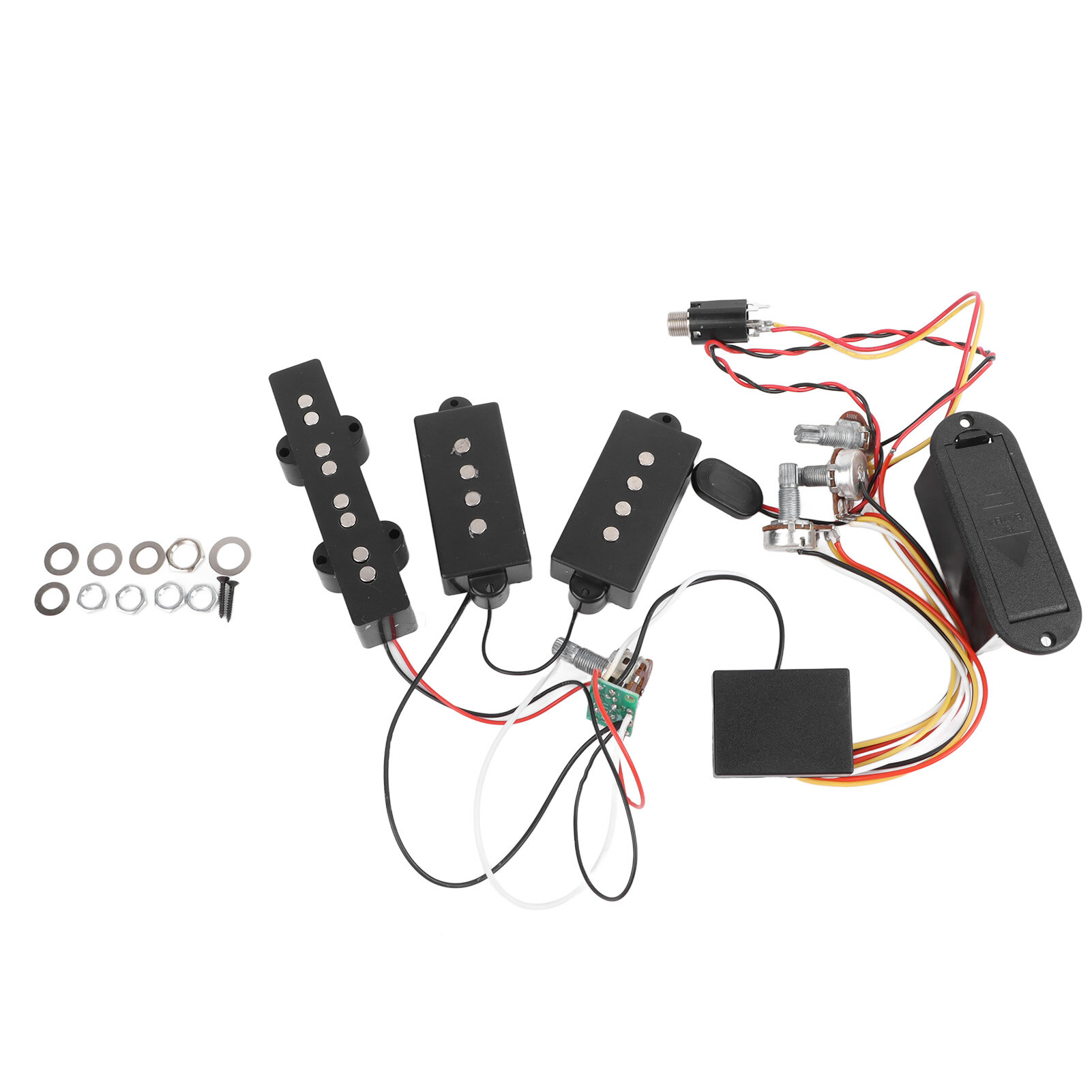 Электрический басовый звукосниматель, отличная схема подключения предусилителя для гитарного басового звукоснимателя