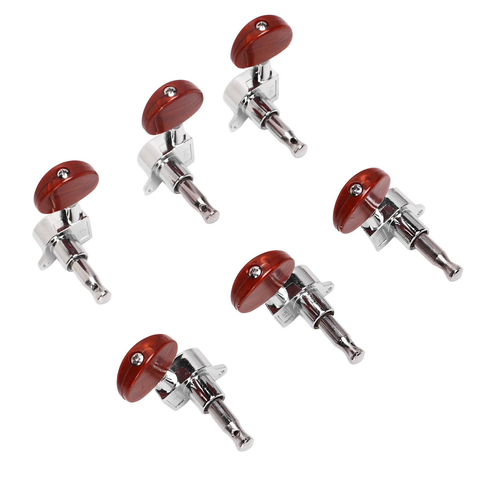 6 шт. колышек для настройки гитарной струны, 3 левых, 3 правых, герметичный набор ключей тюнера, набор головок машины