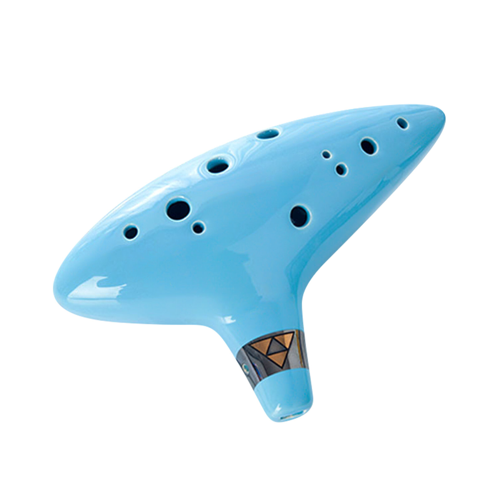 Портативный музыкальный инструмент Alto C Ocarina с 12 отверстиями и защитным чехлом