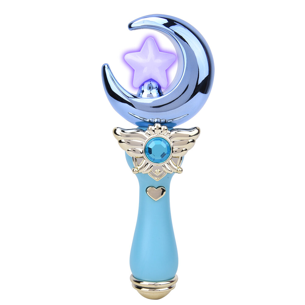 Световая музыка, звуковой эффект, волшебная палочка, детская игрушка для девочек, мультяшная вспышка, светящаяся игрушка, синяя