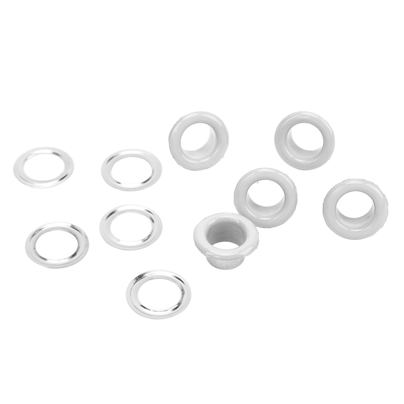 500 комплектов, 8 мм, комплект люверсов с люверсами, защита от ржавчины, металлические кожаные люверсы, комплект люверсов, набор инструментов для ремонта, украшения, белый цвет