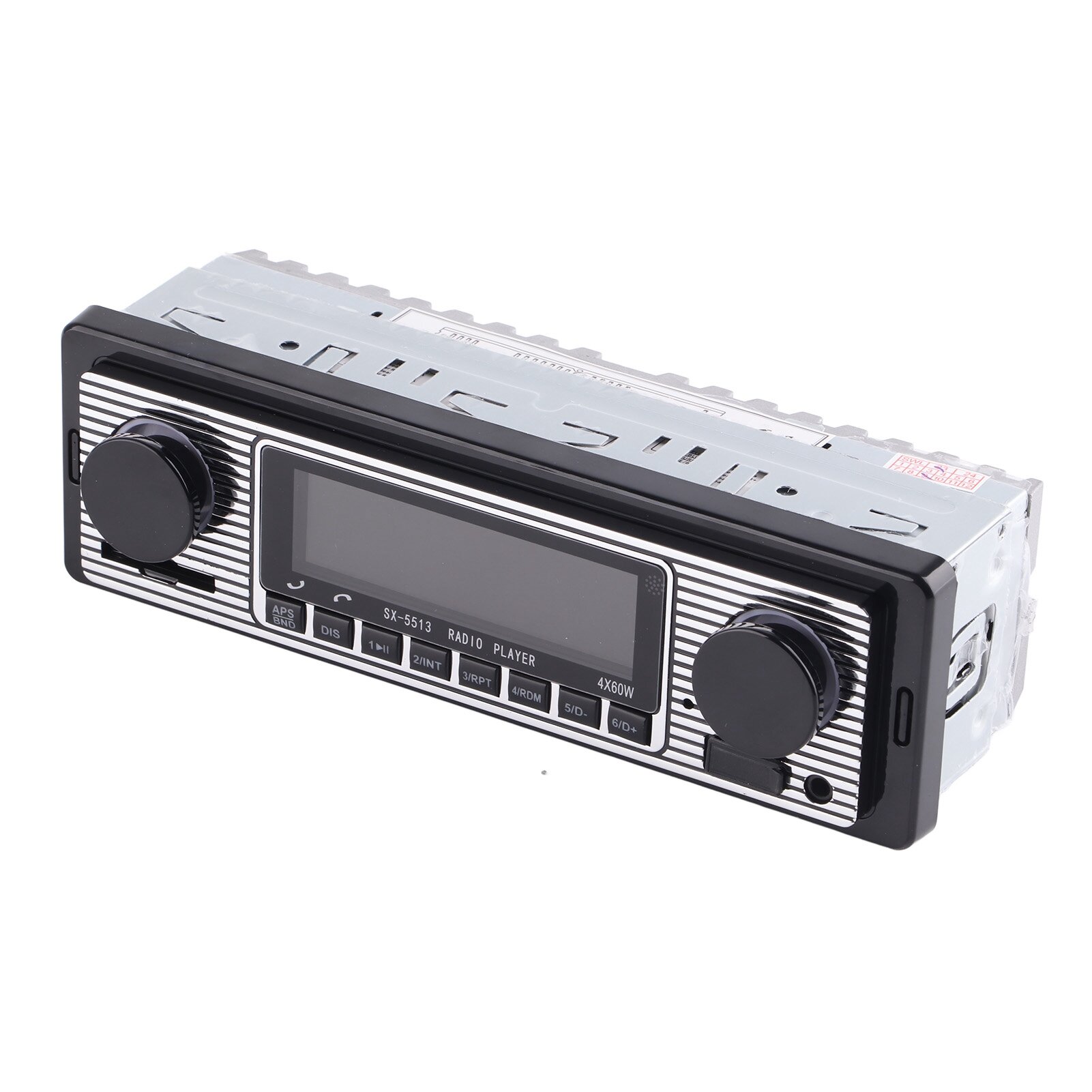 Автомобильная радиостанция MP3 плеер Bluetooth FM пульт дистанционного управления 4 канальный аудио для автомобиля Model SX 5513 Panel Light Blue Power 55W Bluetooth Version 4.0 USB 2.0 FM 87.5~108MHz поддерживает MP3 WMA WAV FLAC 1 шт.