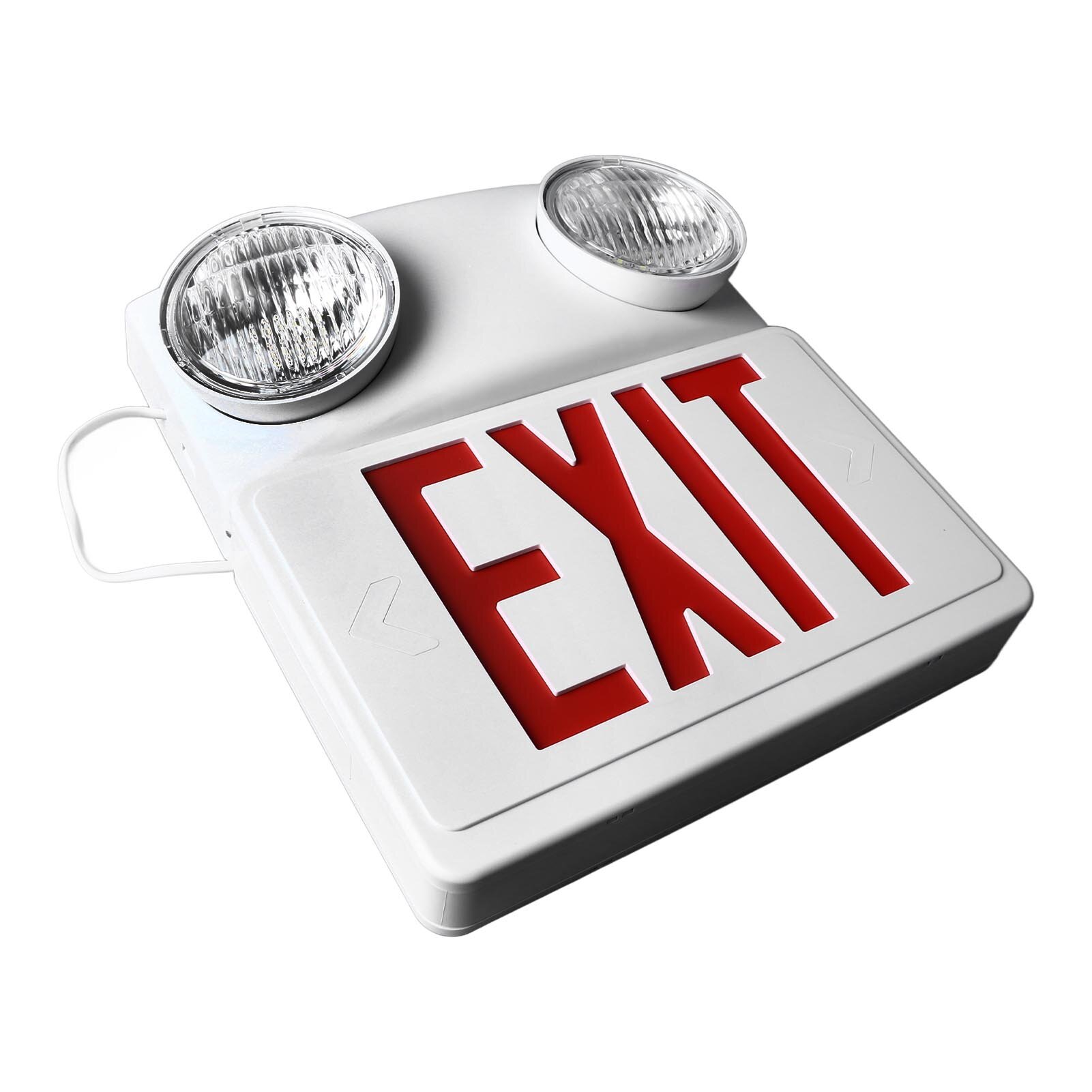 Светодиодный указатель выхода с подсветкой Регулируемый головной свет Лампа аварийного освещения Встроенный аккумулятор емкостью 800 мАч Вилка стандарта США 85‑265 В