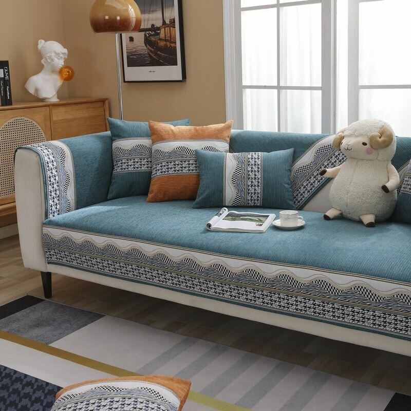 Дивандек для дивана, 90x240cm, водонепроницаемый синель, 1 шт.