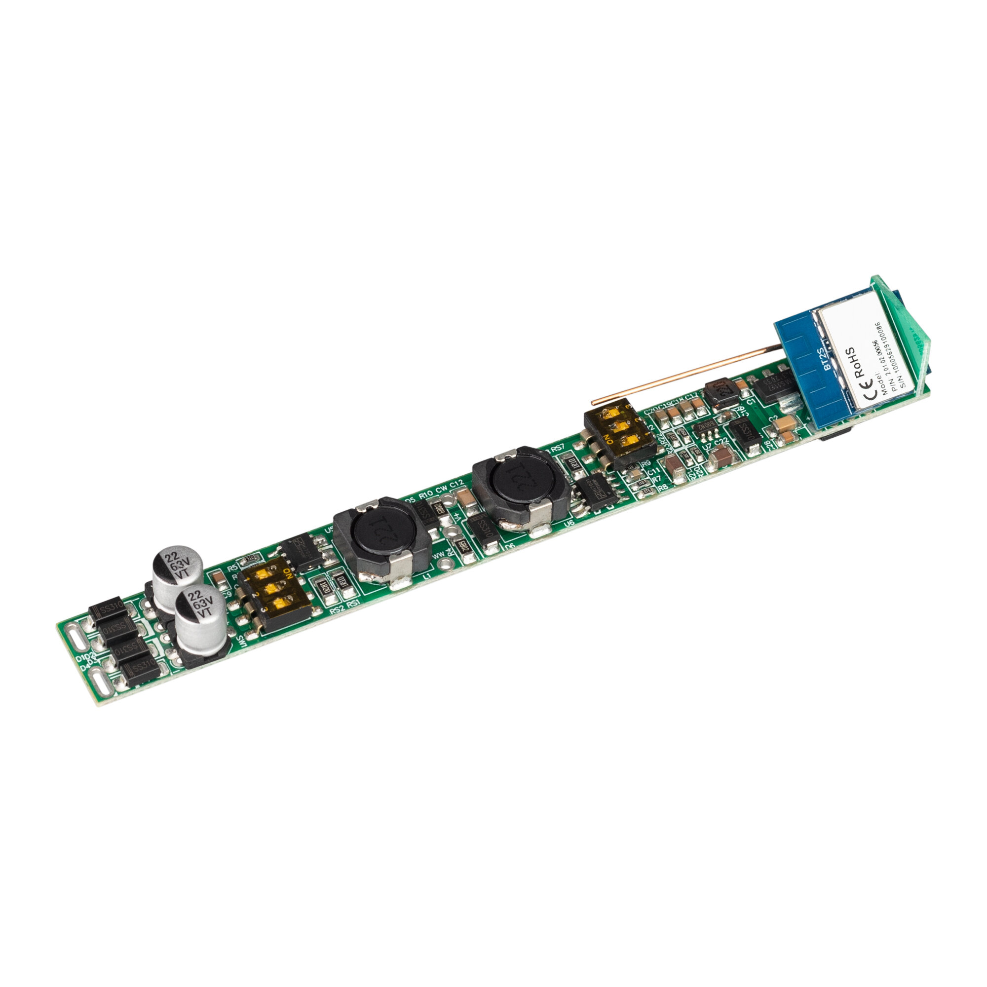 Диммер Arlight INTELLIGENT ARLIGHT Диммер SMART-CC-202-72-MIX-IN (48V, 2x350-700mA, Track, TUYA BLE, 2.4G) (IARL, IP20 Пластик, 5 лет)