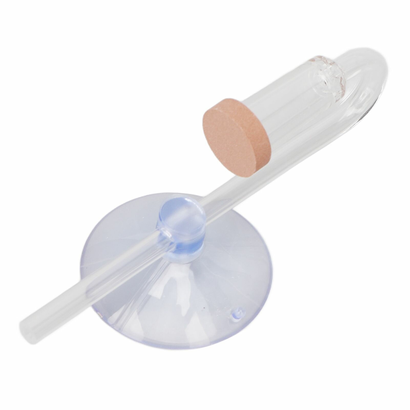 Аквариумный диффузор CO2, 4-10 мм, прозрачный микропористый диск, U-образная трубка, акриловый аквариум, очиститель CO2 с присоской