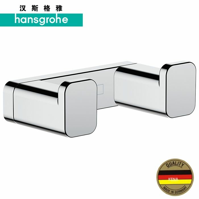 Крючок Hansgrohe AddStoris двойной для халата и полотенца