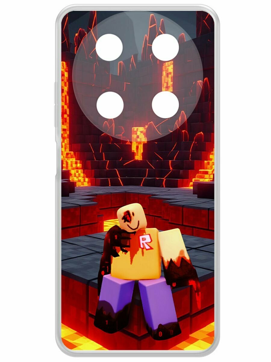 Чехол-накладка Krutoff Clear Case Roblox-Форсакен Джон Доу (Forsaken John Doe) для ITEL RS4