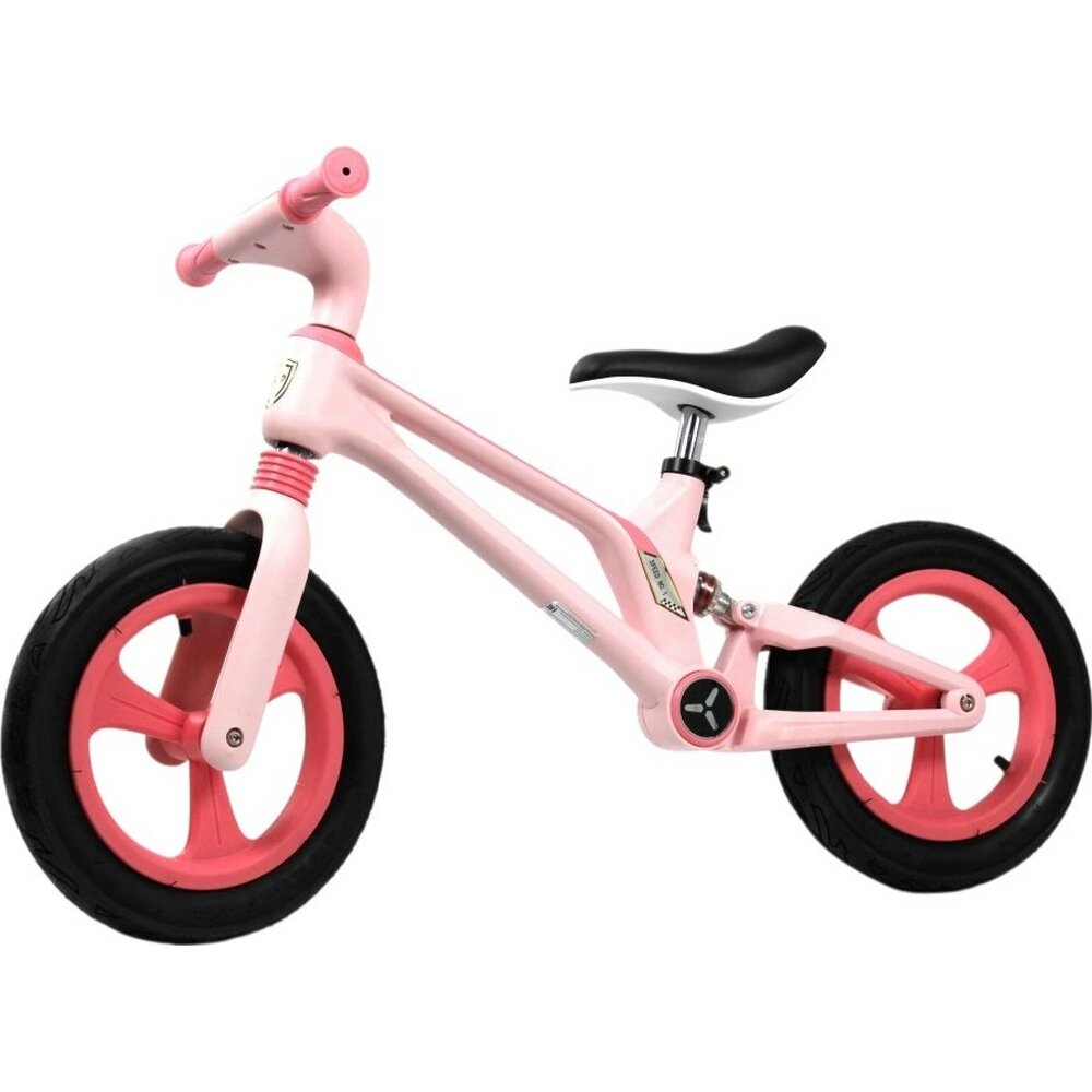 Детский беговел RiverToys (М002БХ) (розовый) 2+