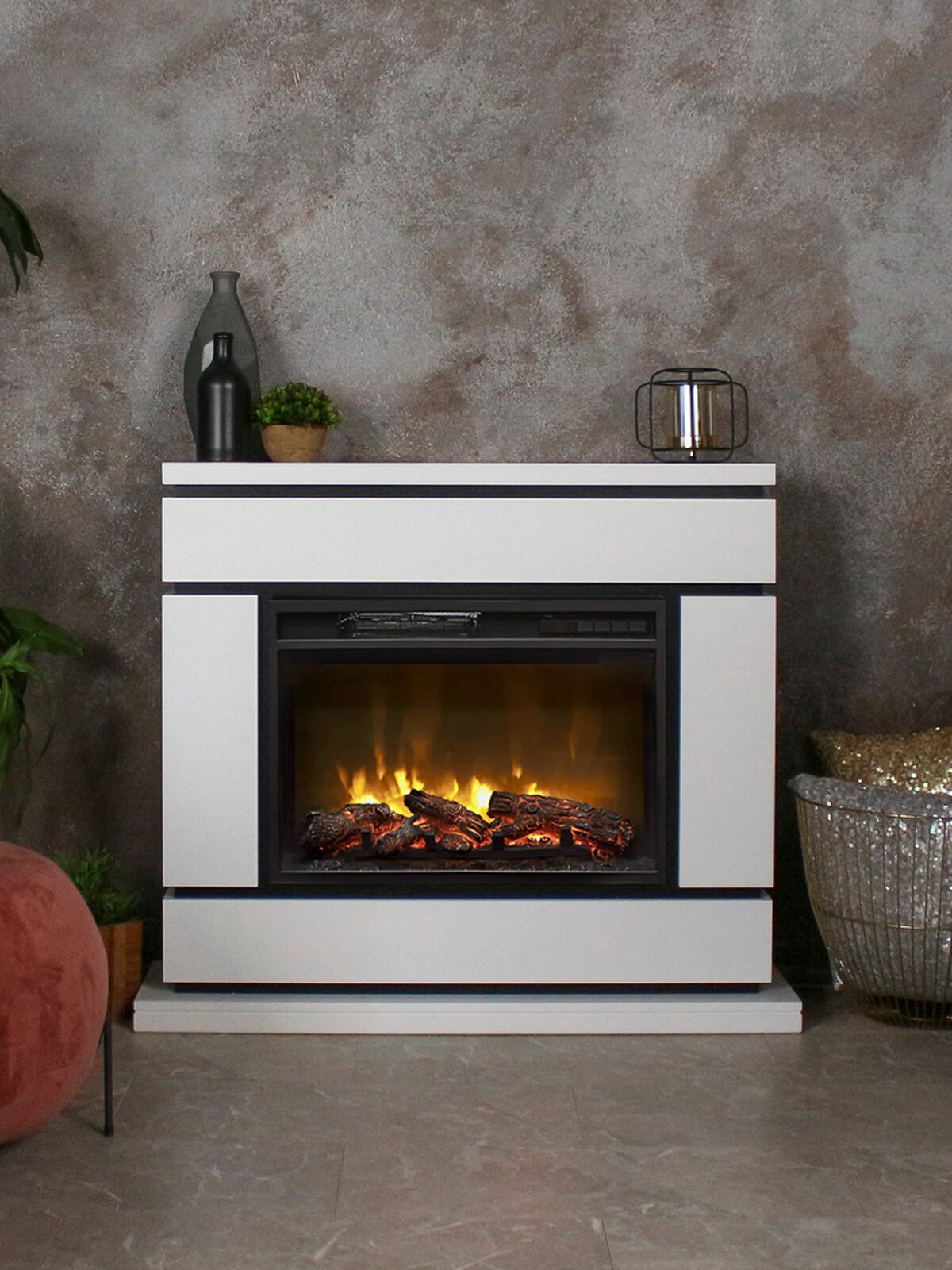 Электрокамин RealFlame Vega WT с очагом Magic 24 (камин электрический)