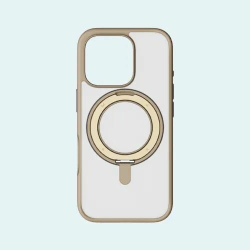 Чехол для iPhone16 Pro 6.3" с подставкой Momax Roller Case Form Magnetic Case - Gold