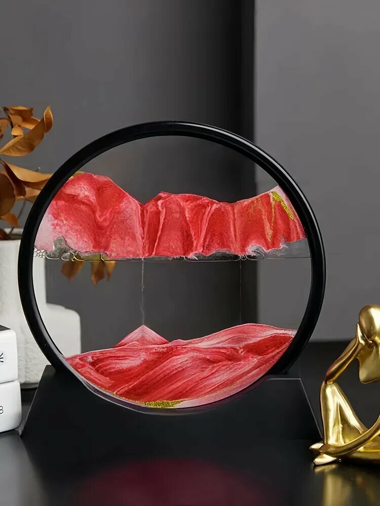 Картина песочная интерьерная 3D антистресс, Креативная статуэтка, искусство разжатия песочных часов, песчаная живопись