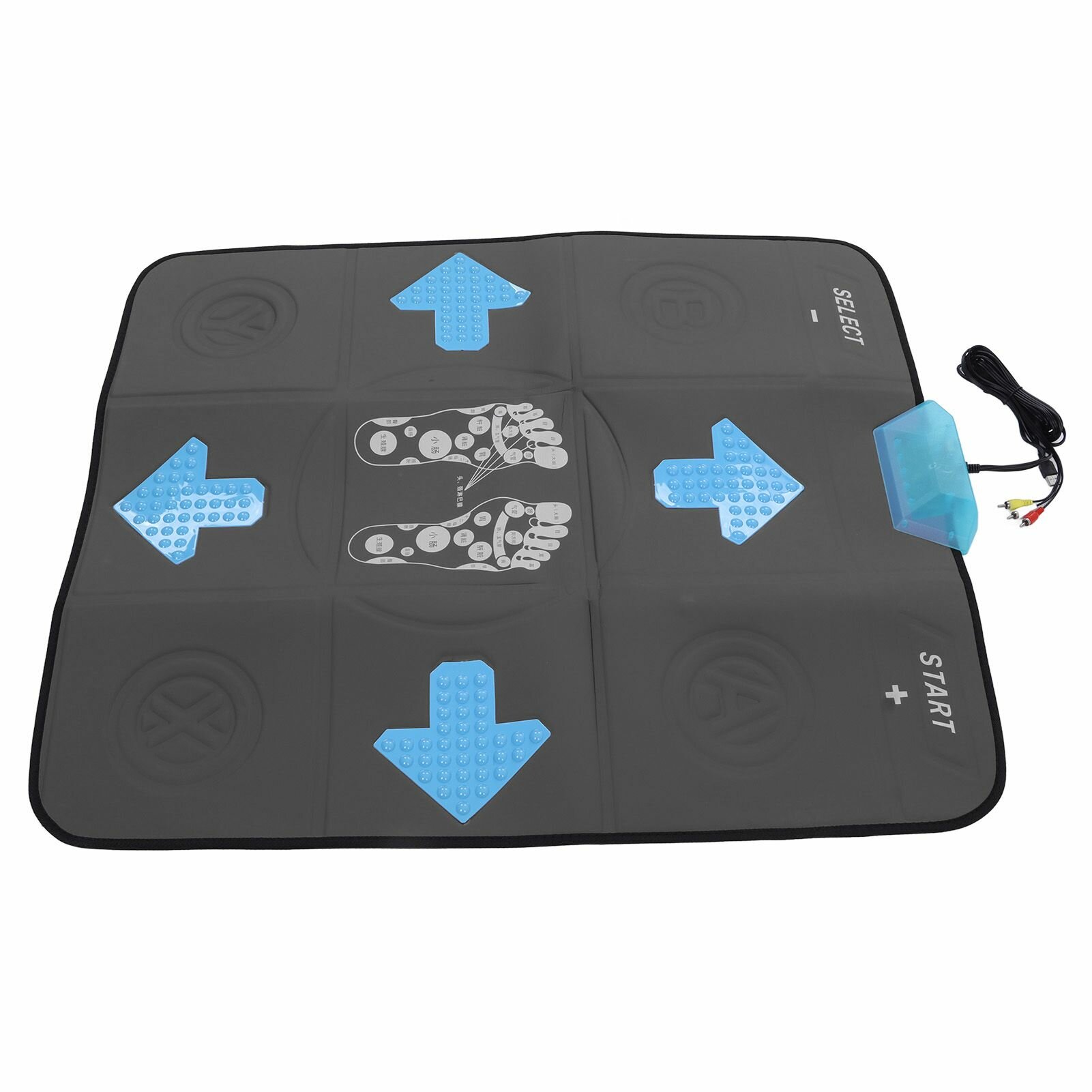 Music Dance Pad PU для взаимодействия с родителями и детьми, электронный танцевальный коврик для детей и взрослых серого цвета