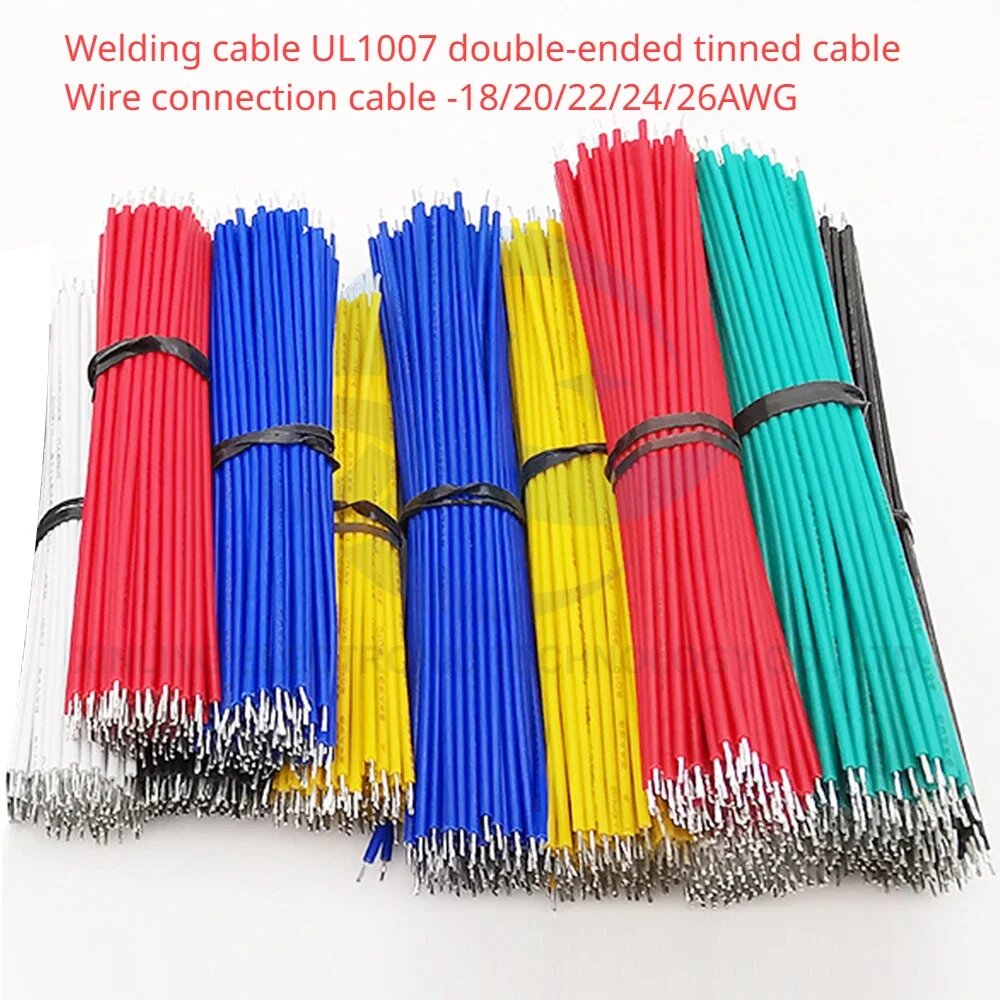 Сварочный кабель UL1007, 50 шт. 20cm, черный, 22AWG