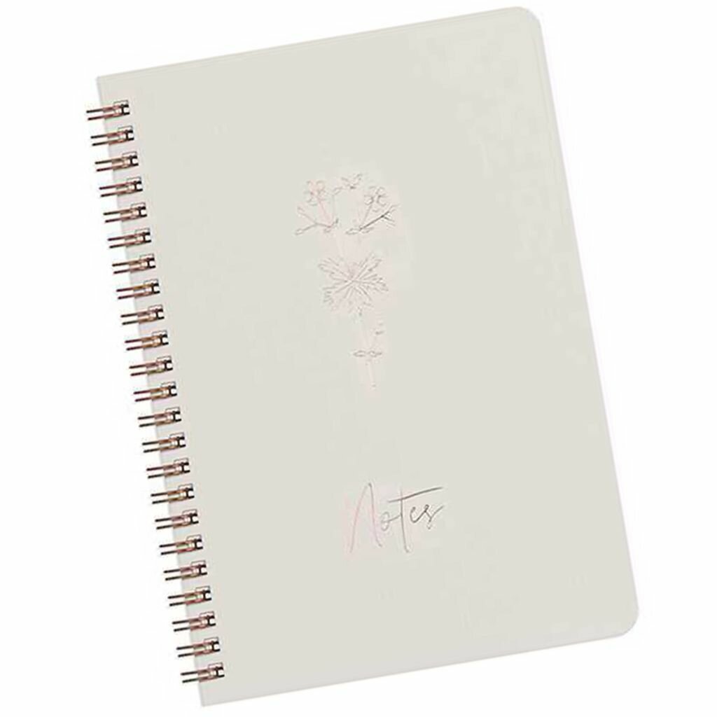 Блокнот, A5 блокнот в макаронных тонах - кремово-белый,