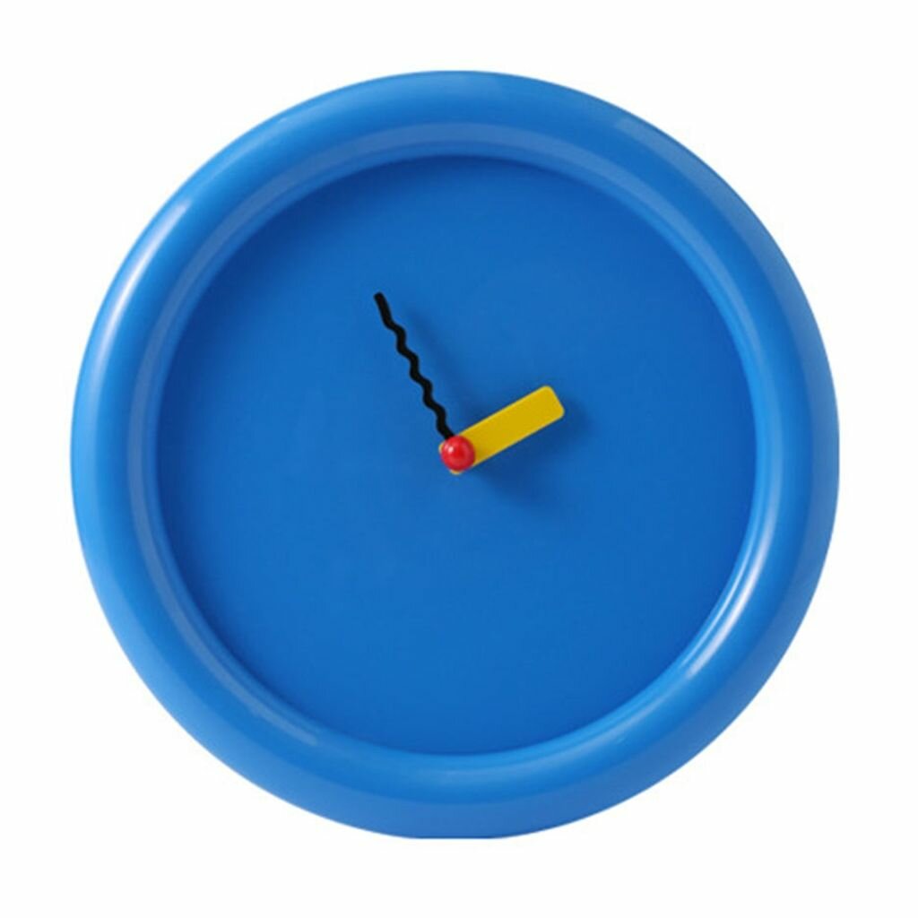 Часы настенные Bubble, бесшумные, диаметр 30см, синий