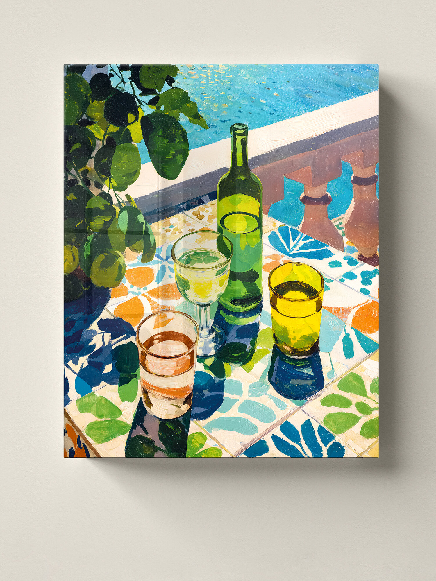 Картина Postermarket "Средиземноморье" на стекле, цифровая печать, 40x50 см