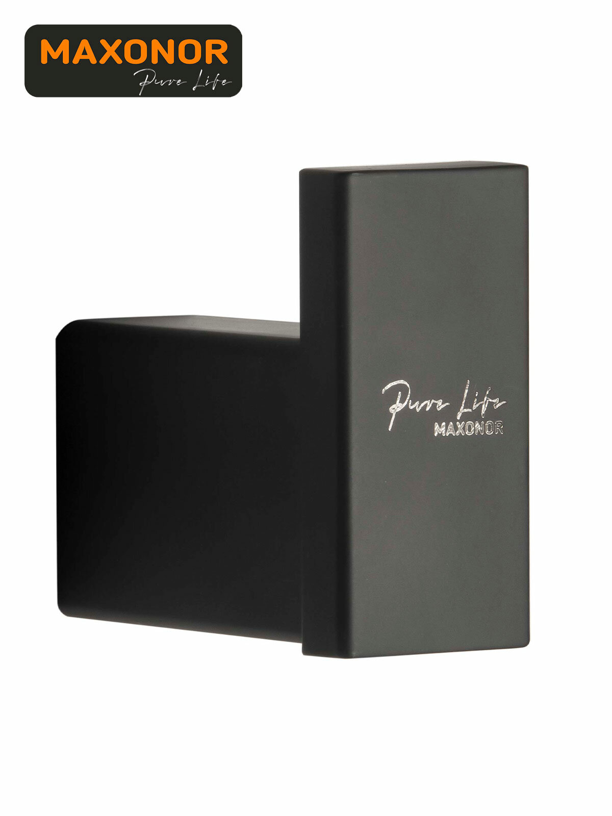 Крючки для ванной Maxonor PURE LIFE PL1805-7 черный матовый Нержавеющая сталь