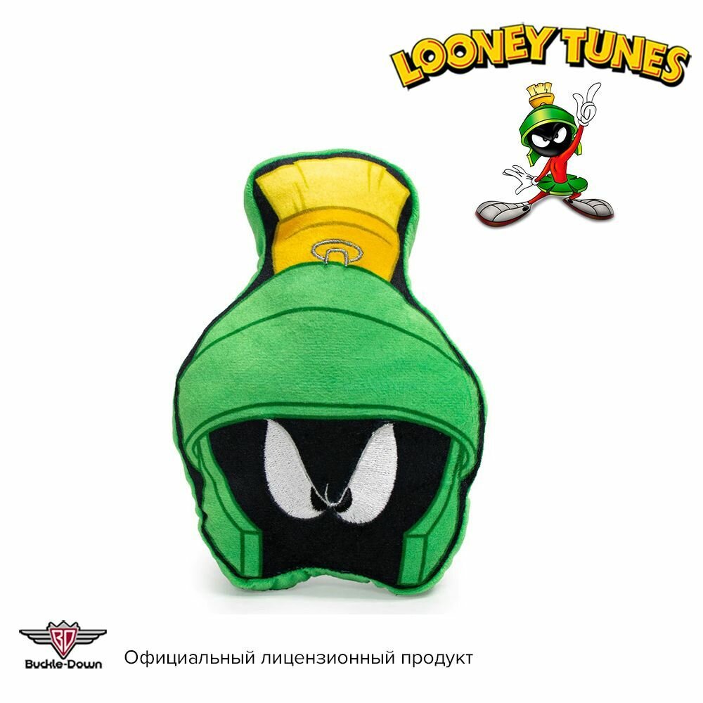 Мягкая игрушка-пищалка для собак Buckle-Down, "Марвин Марсианин" мультицвет 25 см