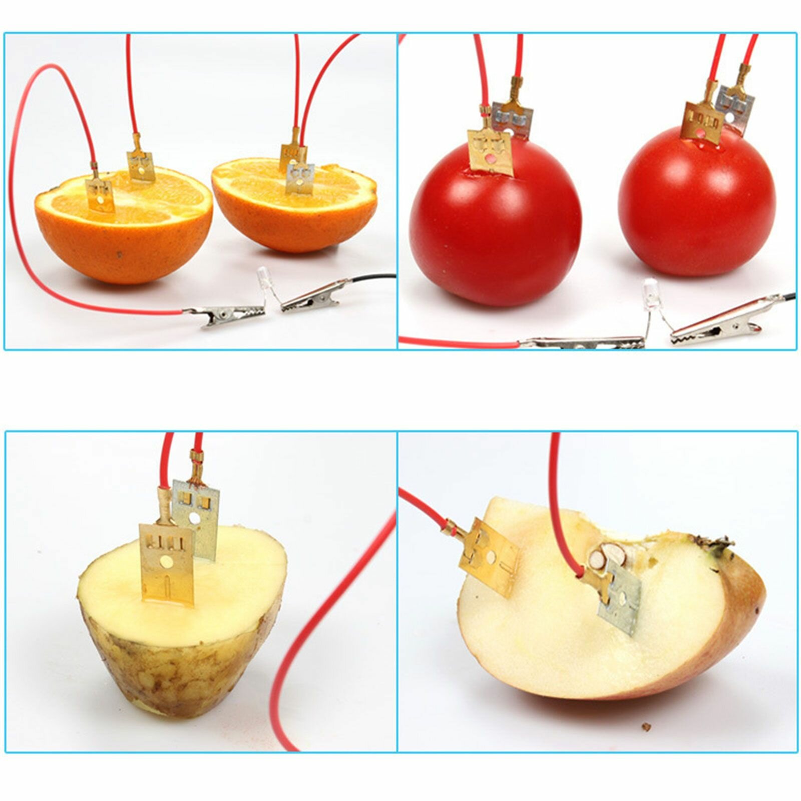Эксперимент с электричеством от фруктов игрушка-конструктор для детей и подростков