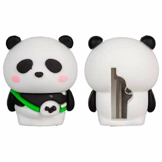 Точилка deVENTE "Yummy Panda", 1 отверстие, пластик, софт-тач, 28х29х34 мм