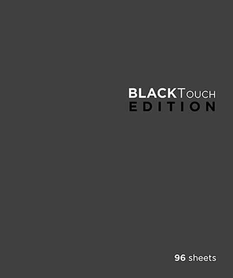 Тетрадь ПЗБФ "БлэкТач", 96 листов, клетка, ламинация, софт тач, брайль