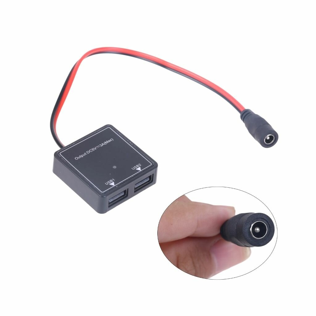 DC5.5x2.1 мм к USB-зарядному устройству для солнечной панели 12 В Адаптеры DC6V-30V