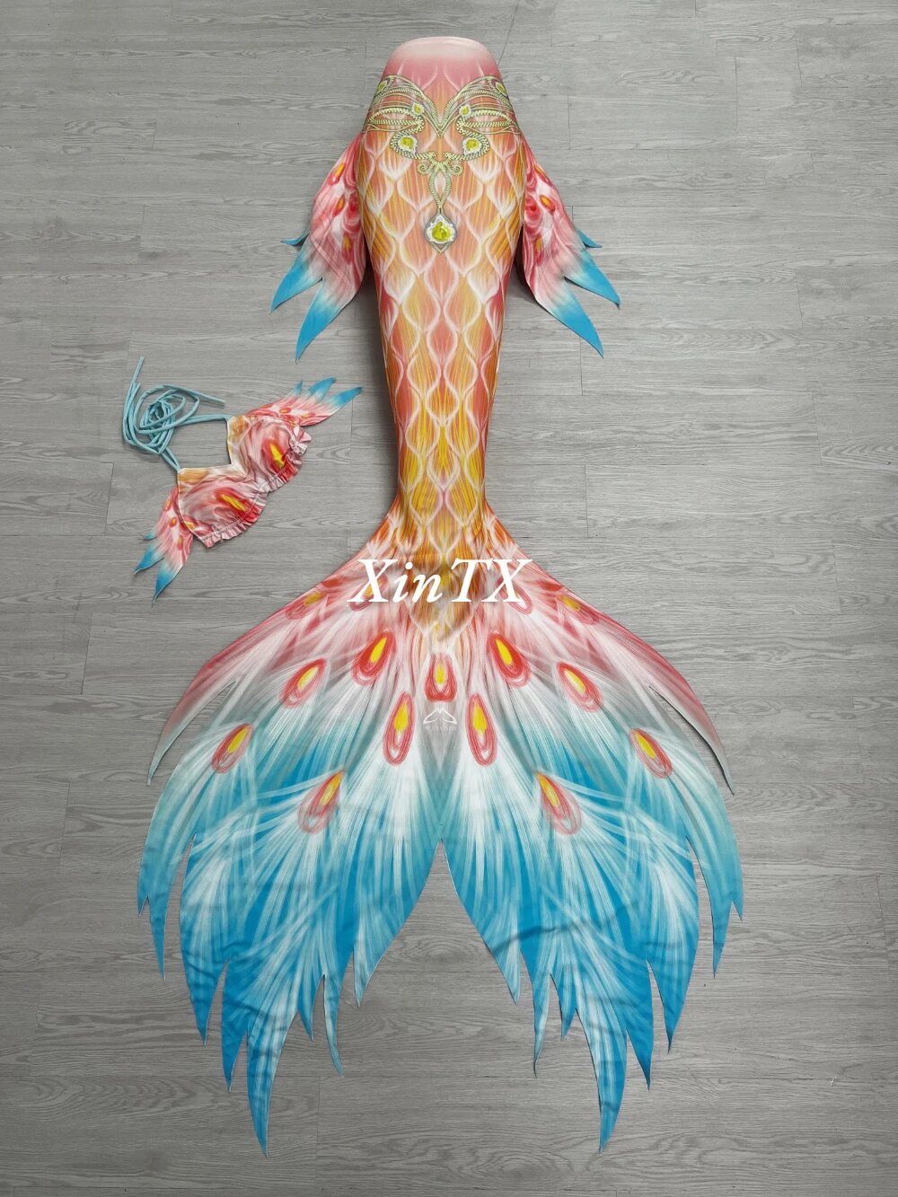 Женский хвост русалки XinTX полиэстер+спандекс