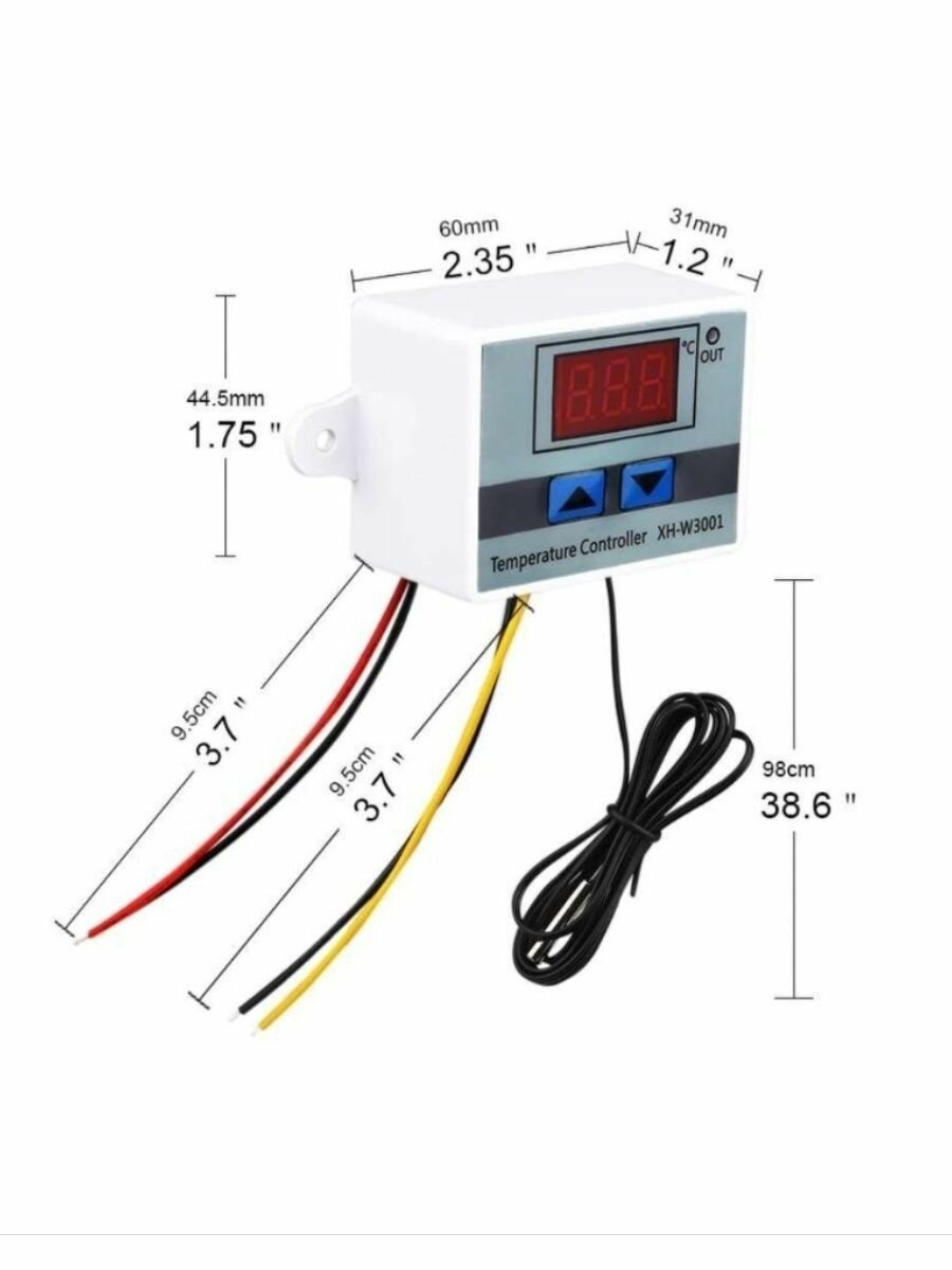 Терморегулятор для теплого пола, для обогревателя с датчиком