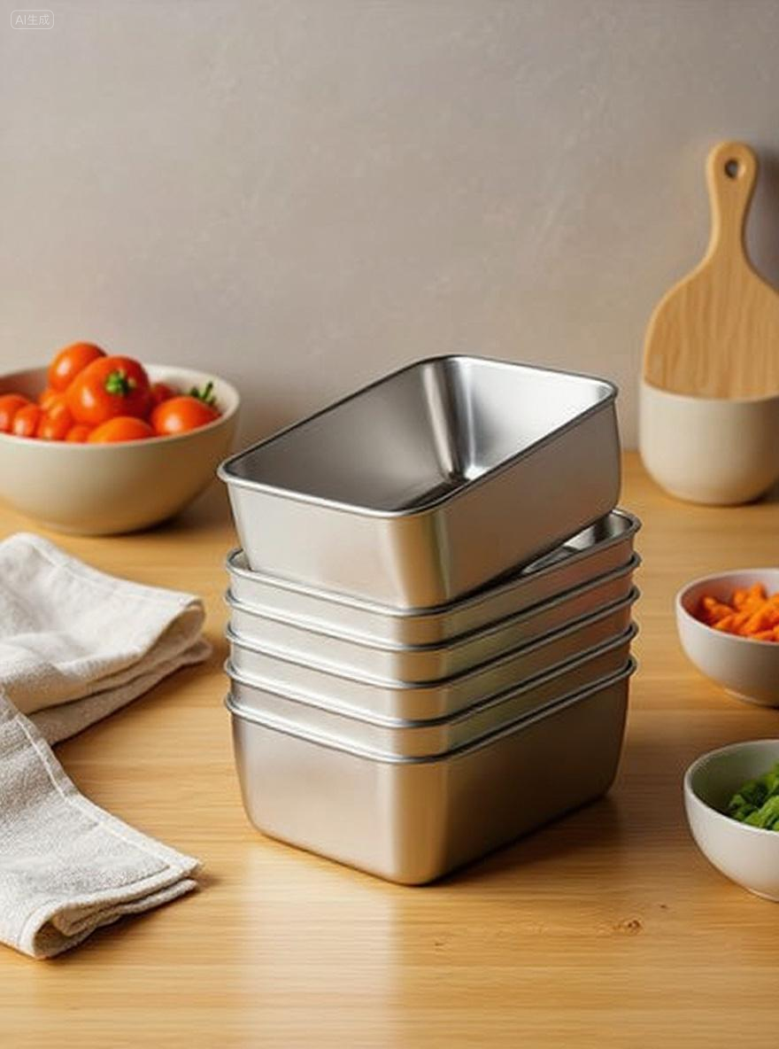 Набор 6 герметичных контейнеров из нержавеющей стали для хранения продуктов в холодильнике, удобные органайзеры для кухни