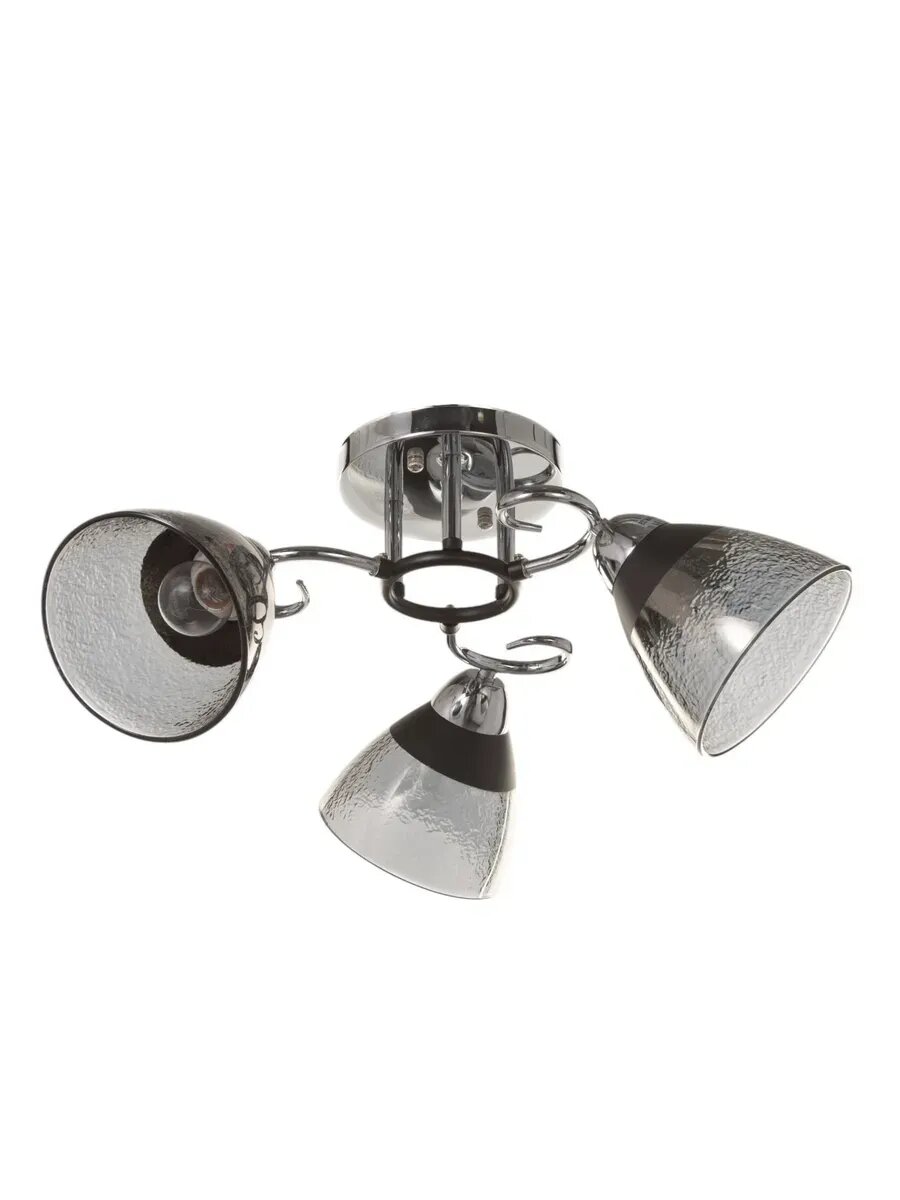 Люстра Дождь 3х40Вт Е27 хром 48х48х24см