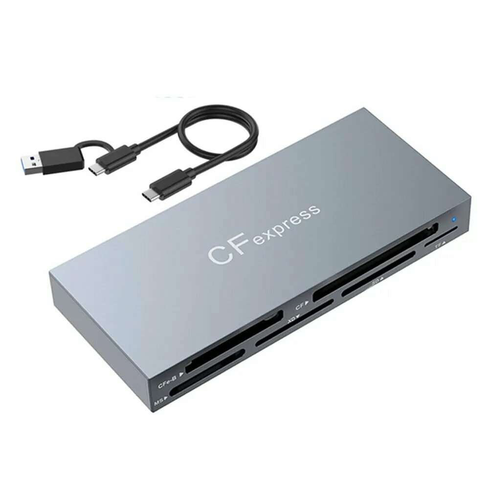 Кард-Ридер CFexpressB 6-В-1 , Кардридер USB 3.2 Для SD/TF/MS/XD/