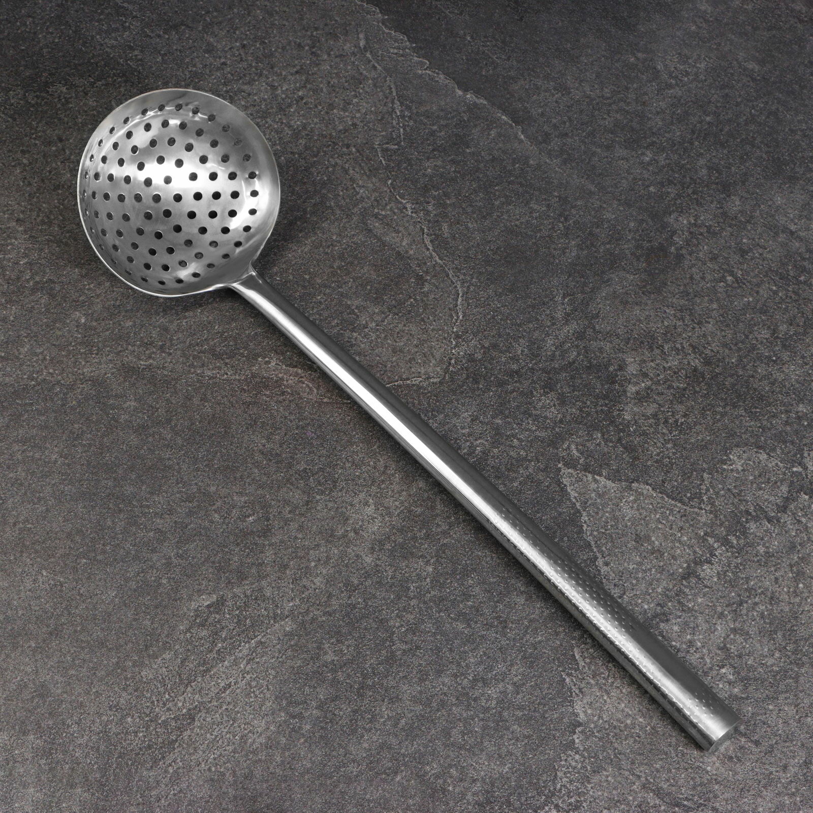 Шумовка для казана 53 см, диаметр 14 см, узбекская, металл, цвет: серебристый